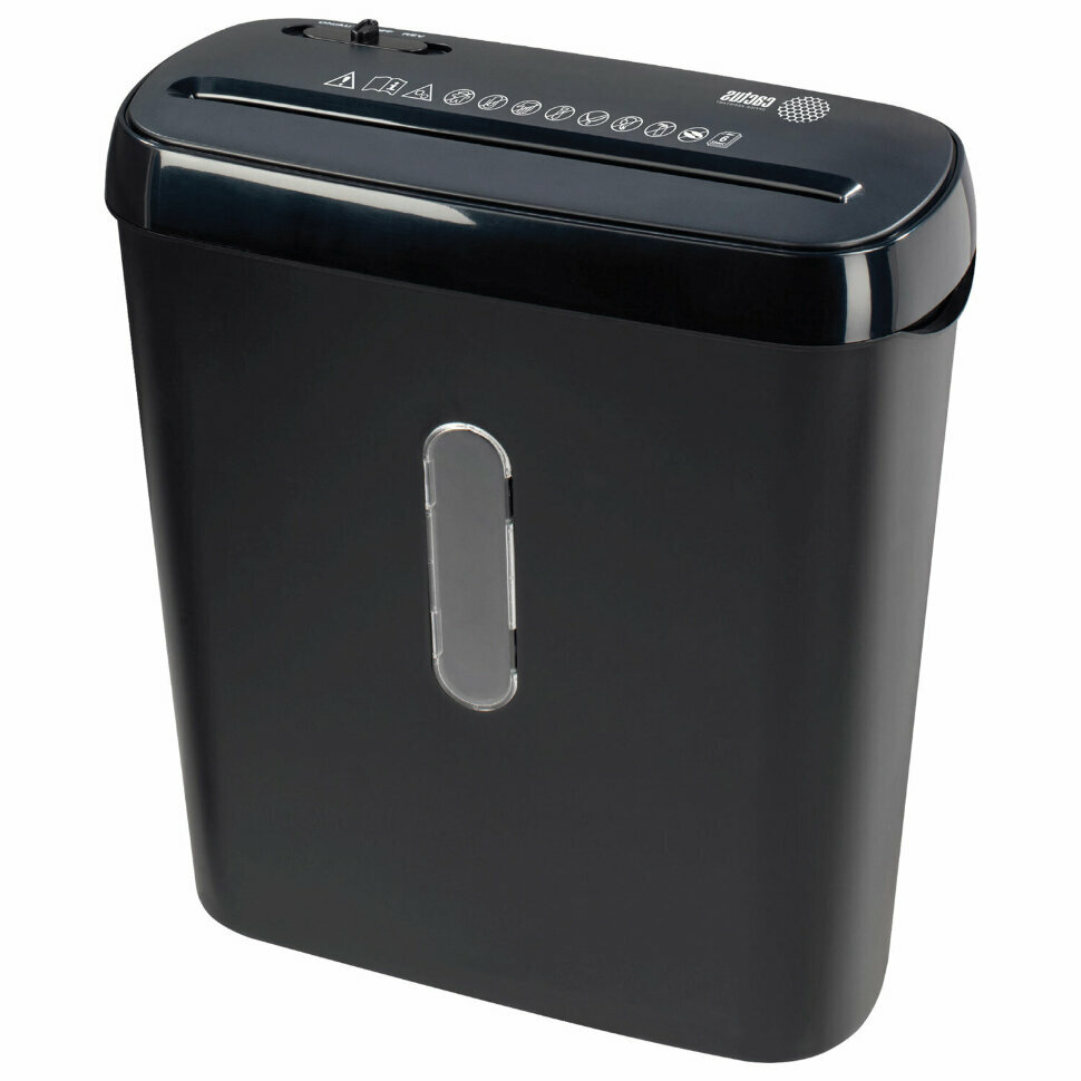 Уничтожитель (шредер) CACTUS CS-SH-A1, 2 уровень секретности, полоски 6 мм, 6 листов, корзина 8 литров, 533163