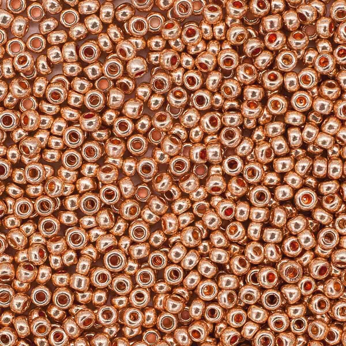 Бисер Preciosa 10/0 (2,3 мм), светлое золото, 20 г, цвет № 18589, 5 упак