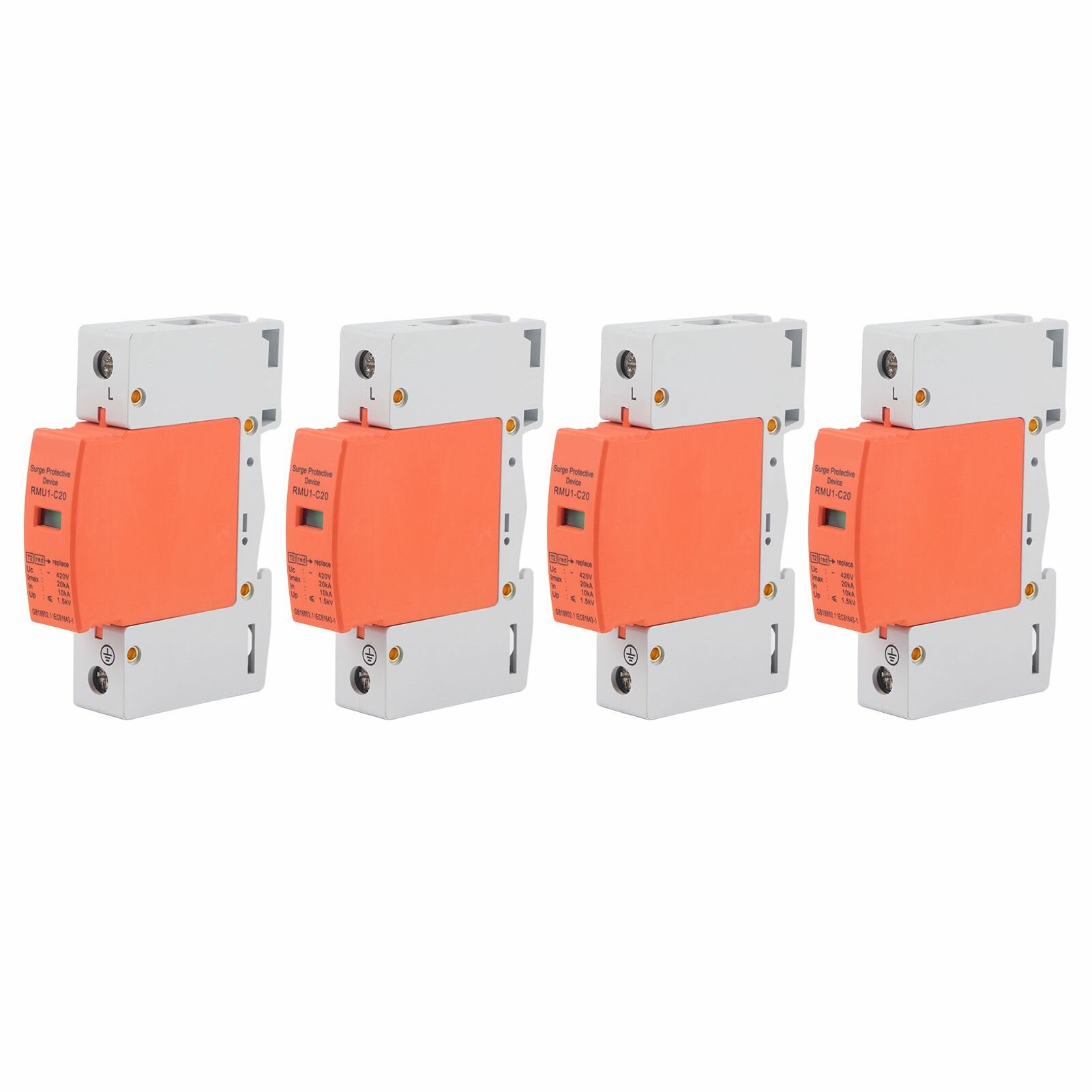 Продается сетевой фильтр RMU1-C20 SPD 420V 1P 20kA для бытовой молниезащиты 4 шт.