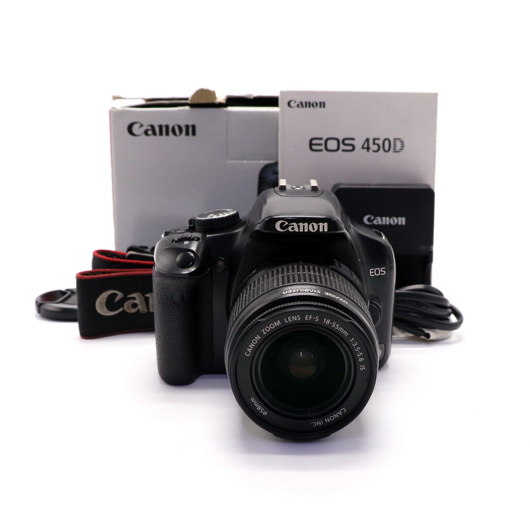 Canon EOS 450D kit в упаковке (пробег 21000 кадров)