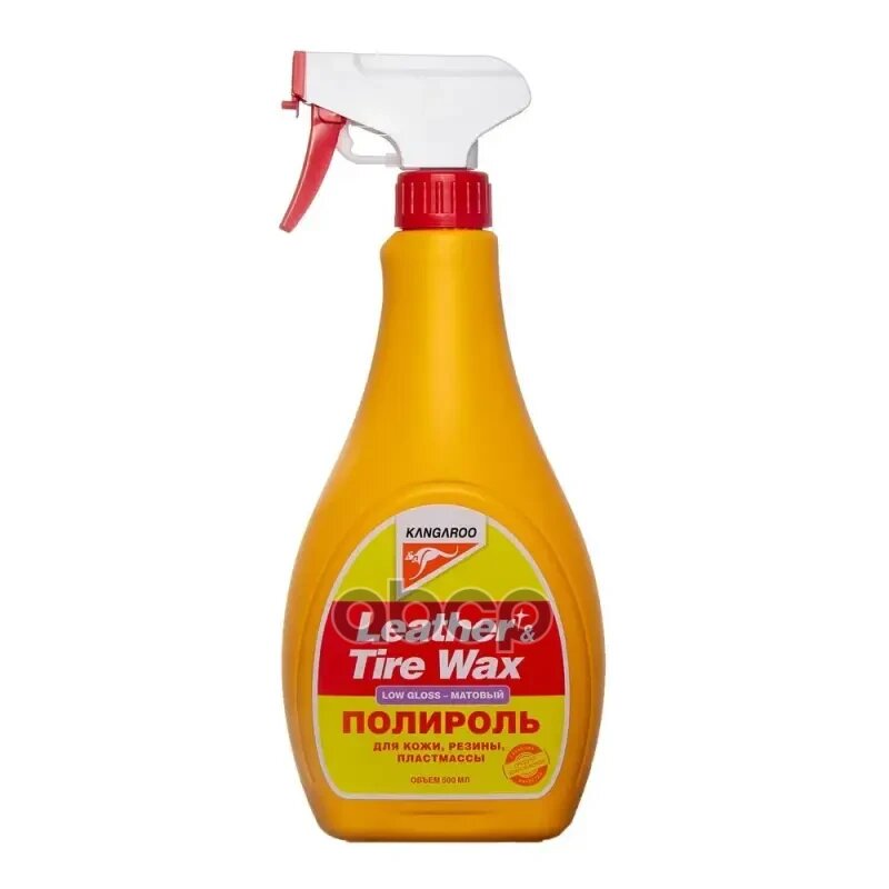 Полироль матовый (КОЖ, РЕЗ, Пласт.) LEATHER TIRE WAX LOW GLOSS LITE (без губки KANGAROO арт. 330150