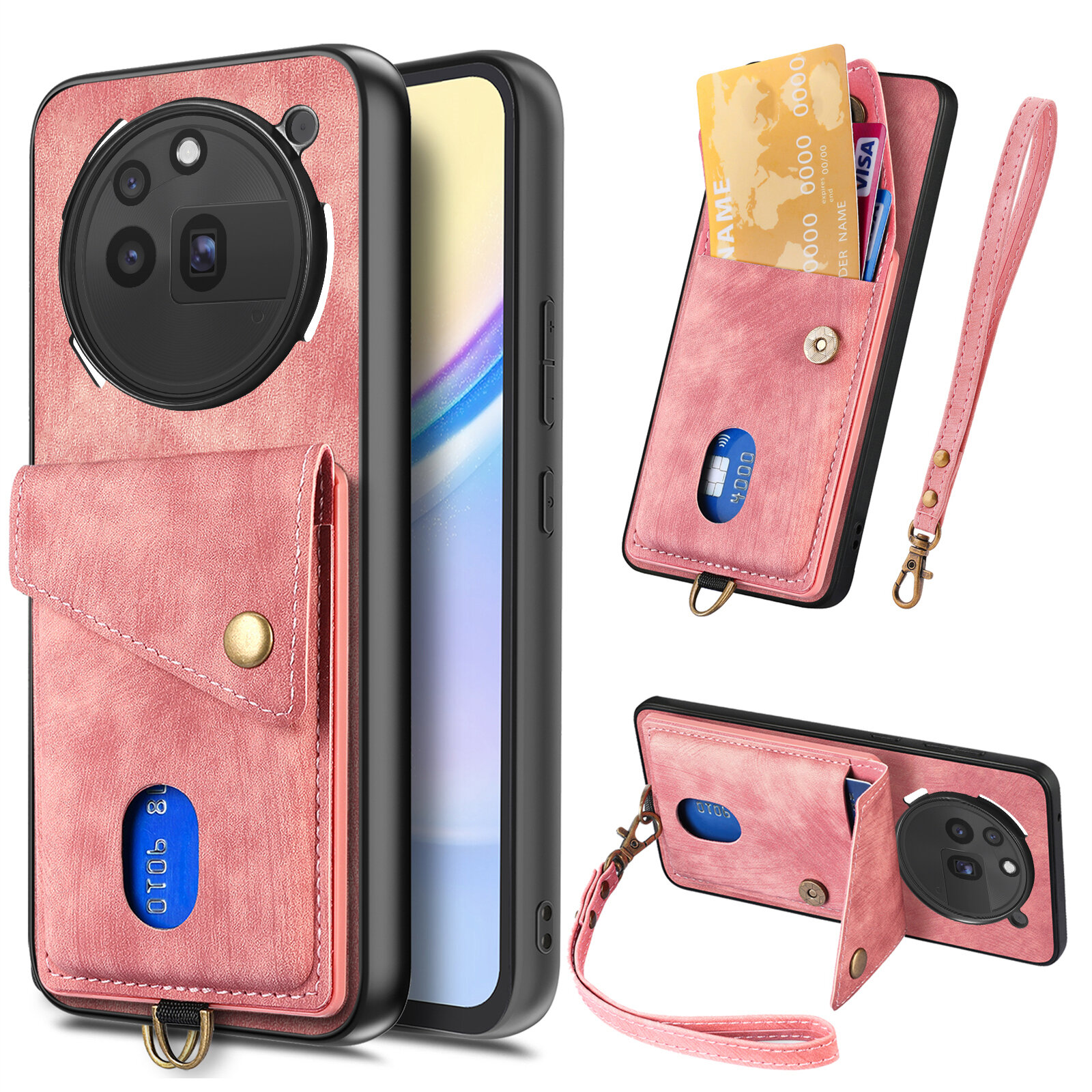 Чехол для Nothing Phone 3a Pro / Нотинг Фон 3a Про, глянцевая поверхность, пластик, защита камеры, ударопрочный, встроенная подставка, Nothing, Nothing Phone 3a Pro, чехол-кардиомонитор, pink