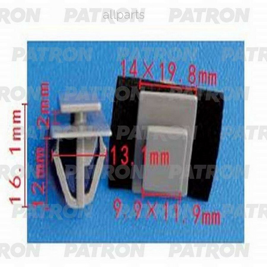 PATRON P37-1348 Клипса пластмассовая Hyundai, Kia применяемость: молдинги