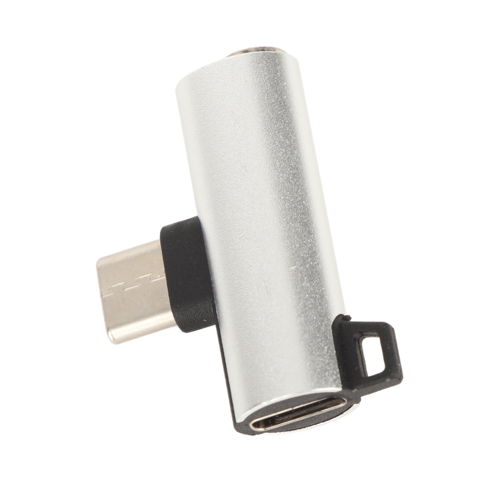 Адаптер для наушников TypeC-3,5 мм, зарядное устройство с разъемом 2 в 1, Аудио HIFI с быстрой зарядкой PD (серебристый)