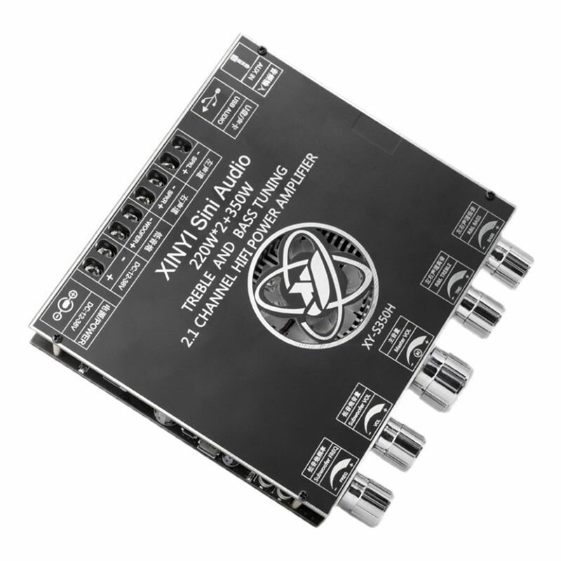 Плата усилителя TPA3251 Bluetooth 5.0, 2.1-канальный стерео сабвуфер с мощностью 220 Вт X 2 + 350 Вт, усилитель