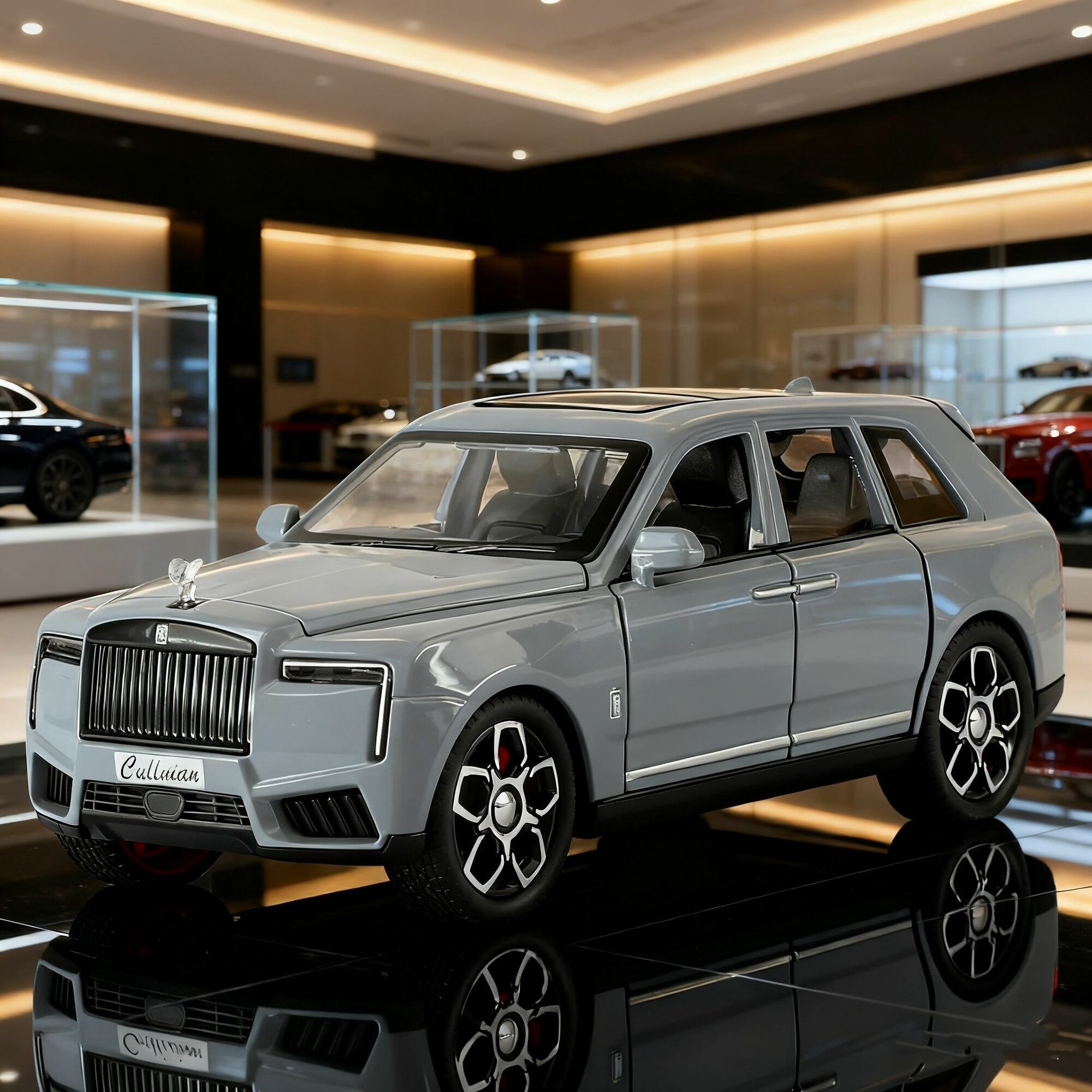 Миниатюрная модель автомобиля из литого металла Роллс-Ройс Куллинан модель автомобиля Игрушки 1:32 New Rolls Royce Cullinan, Свет и звук