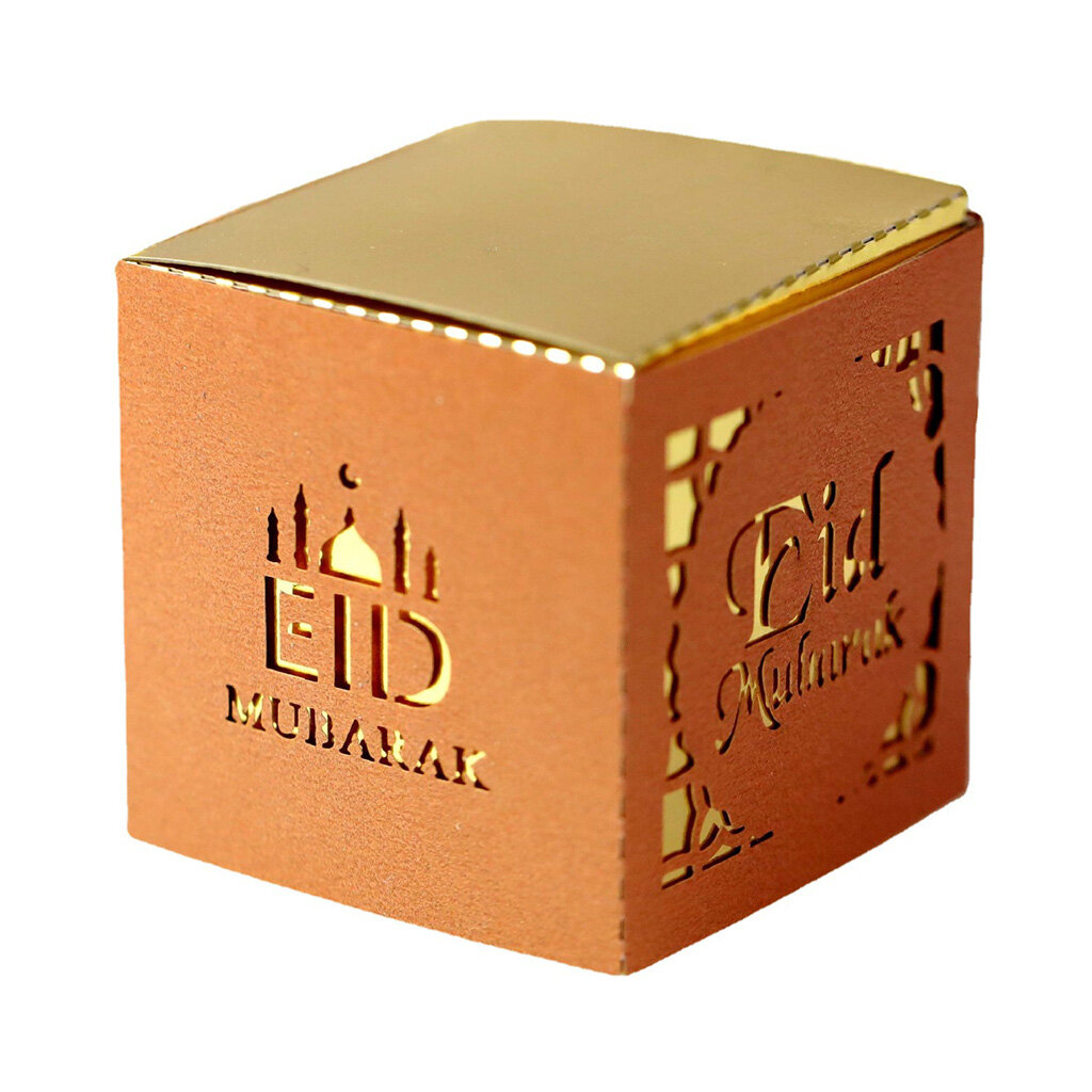 50x Коробки для конфет Eid Mubarak Ramadan Kareem Подарочные коробки для исламских мусульманских праздников