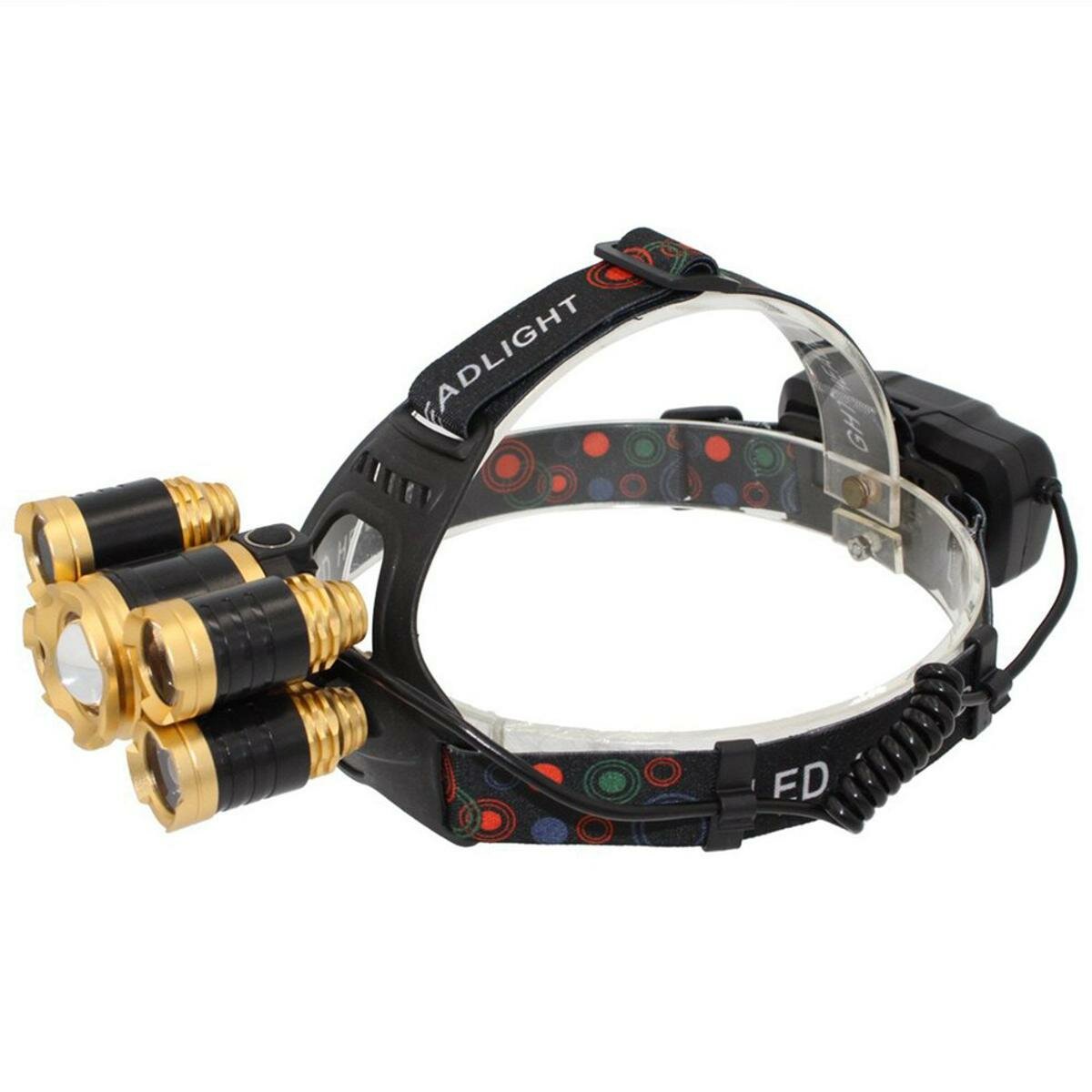 Новый перезаряжаемый XML T6 5 светодиодный MTB фонарь для велосипеда супер яркий золотистый