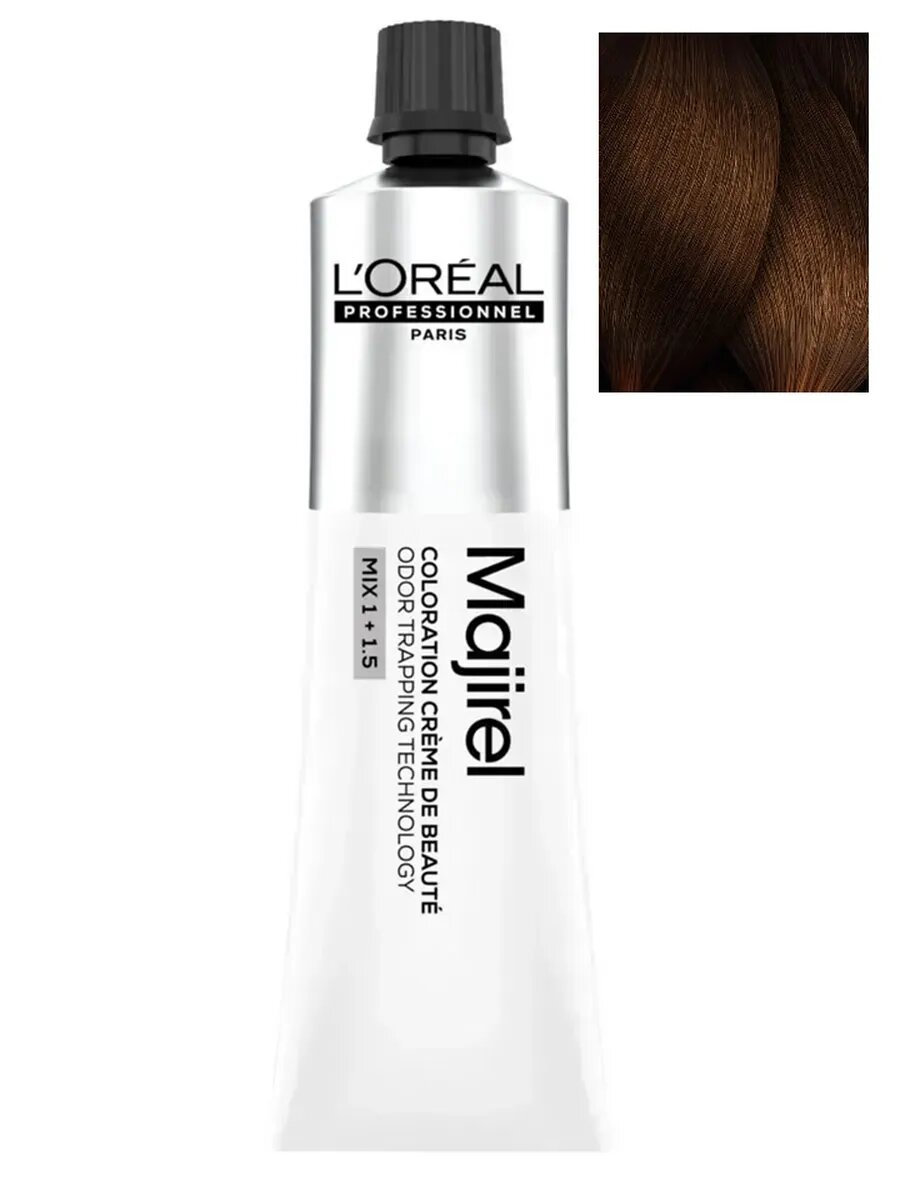 Краска для волос L'Oreal Professionnel Majirel [OTT] Краситель-крем с технологией улавливания запаха, 6.34
