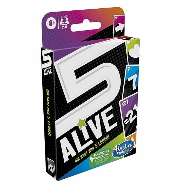 Настольная карточная игра "5 alive" Домашние игры, которые легко выучить Английский вариант