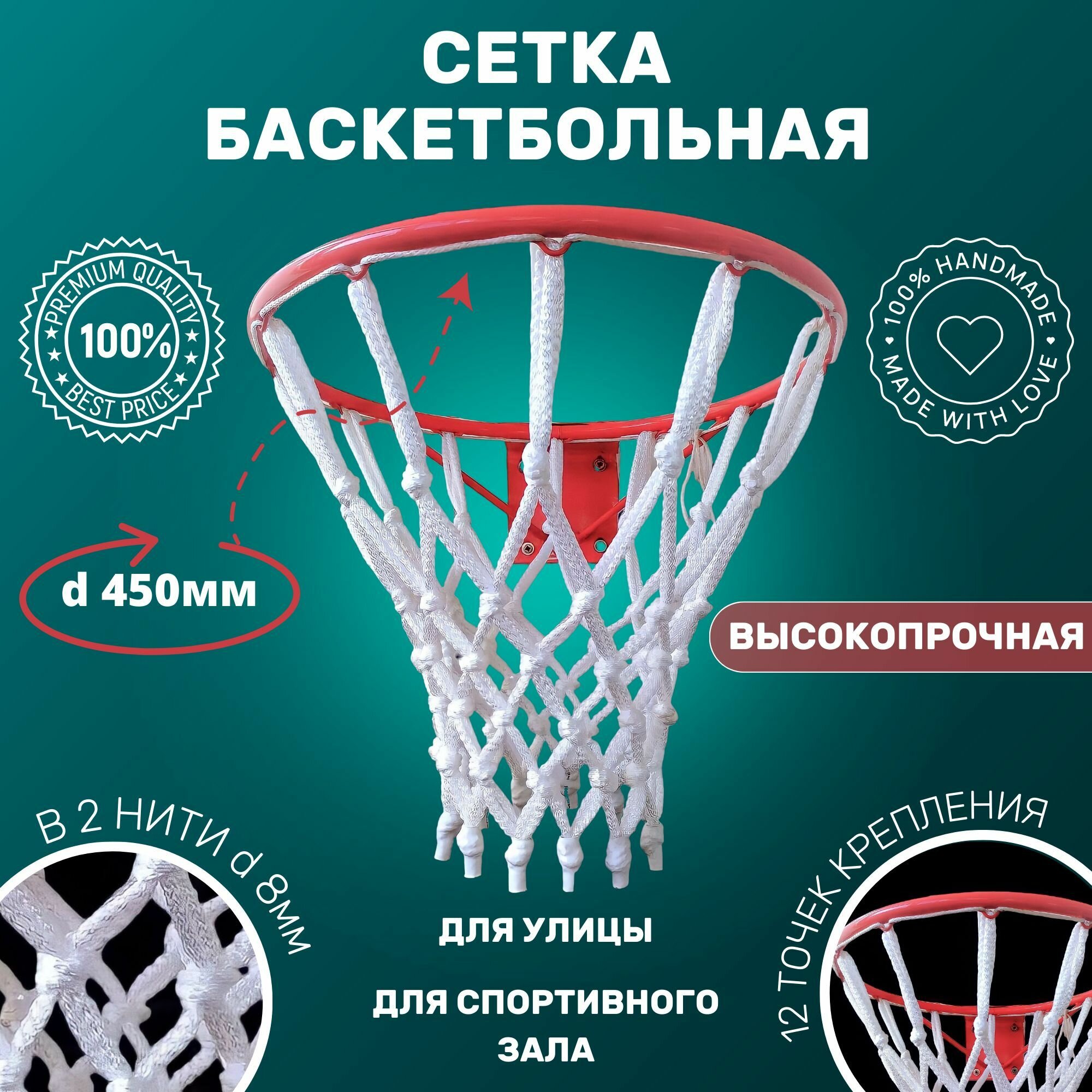 Сетка баскетбольная