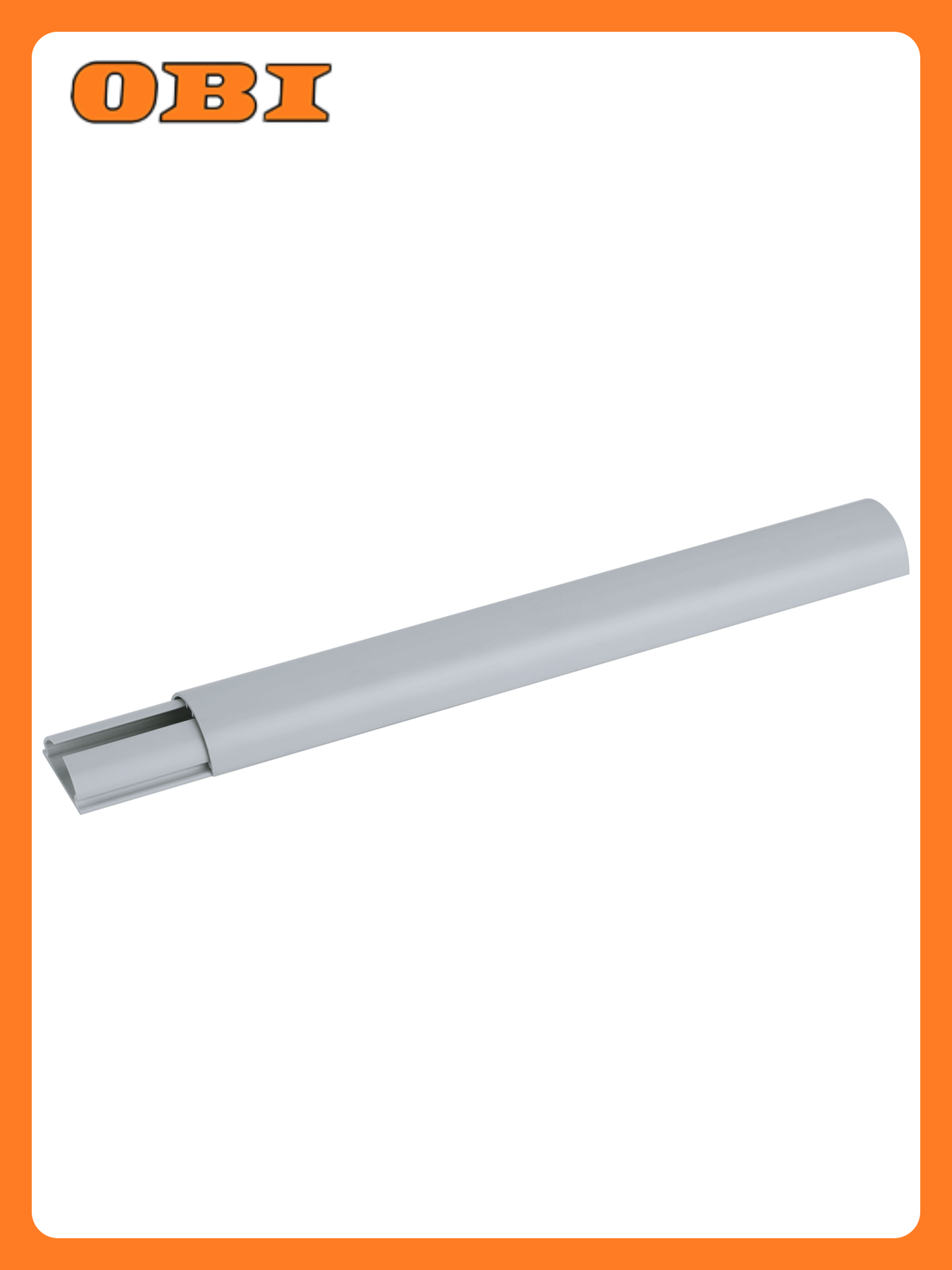 Кабель канал ЭРА KK-30-13-F напольный полукруглый 30х13 серый 40 м