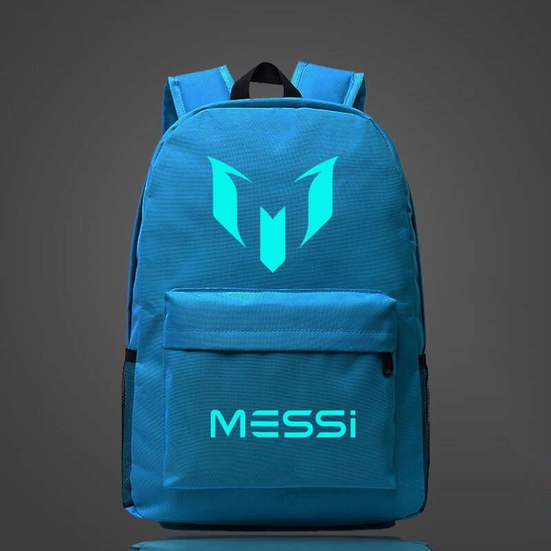 Школьная сумка versatile oxford cloth, multiple colors, night glow, soccer messi ronaldo design, 45*31*14 см, double shoulder straps, style l