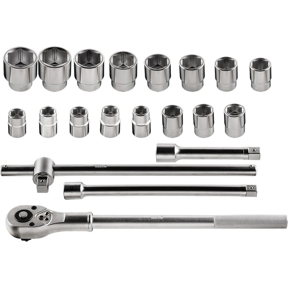 Набор сменных головок NEO Tools 08-061, 3/4", 14.5 кг, в кейсе 21 шт