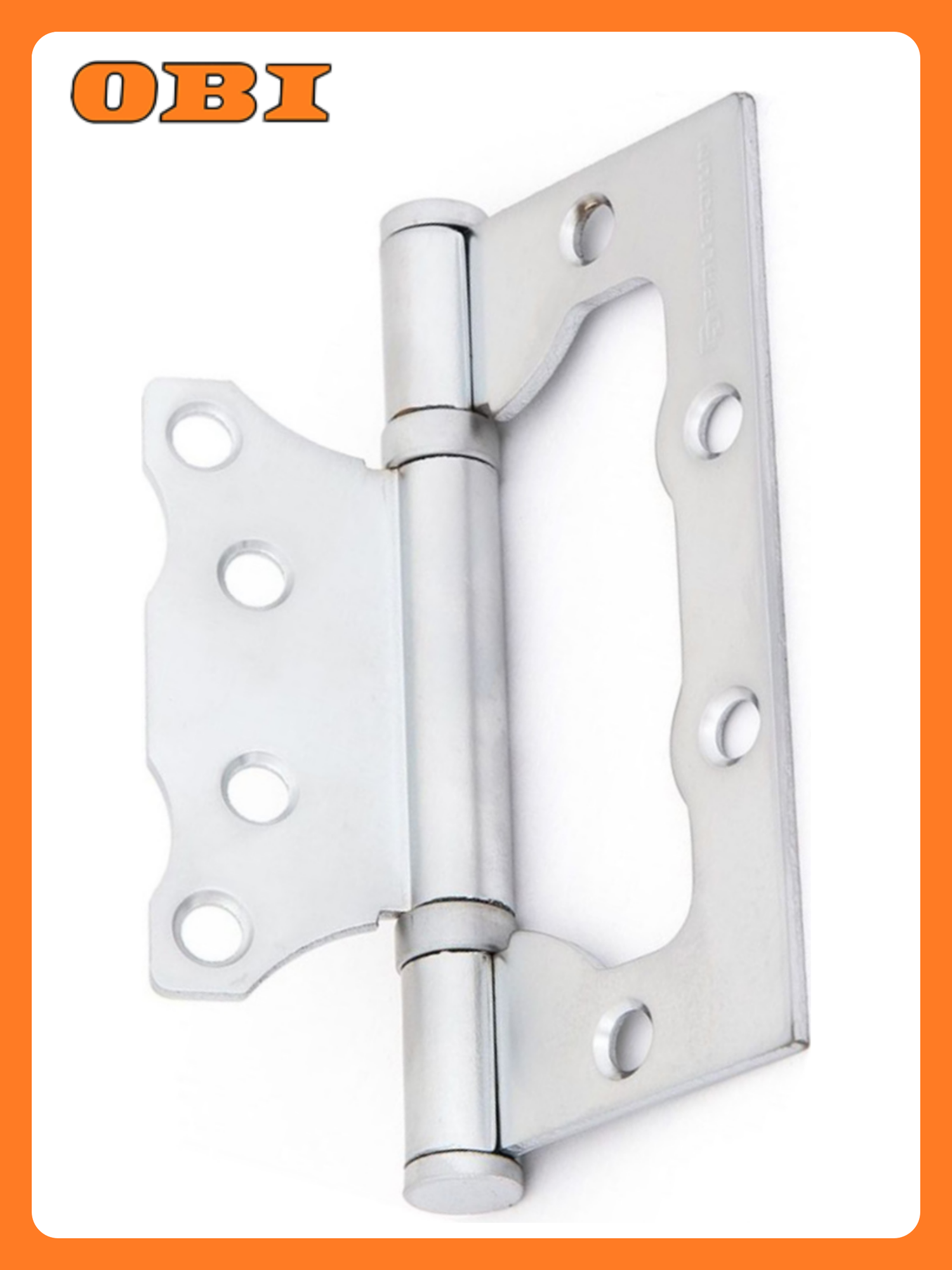 Дверная петля разъемная накладная Palladium 100х75х2,5 перламутровый хром