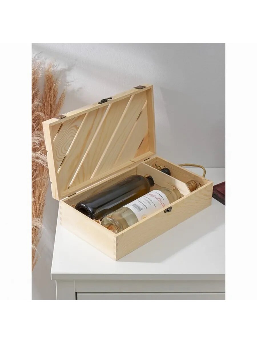 Деревянный ящик для вина на 2 бутылки