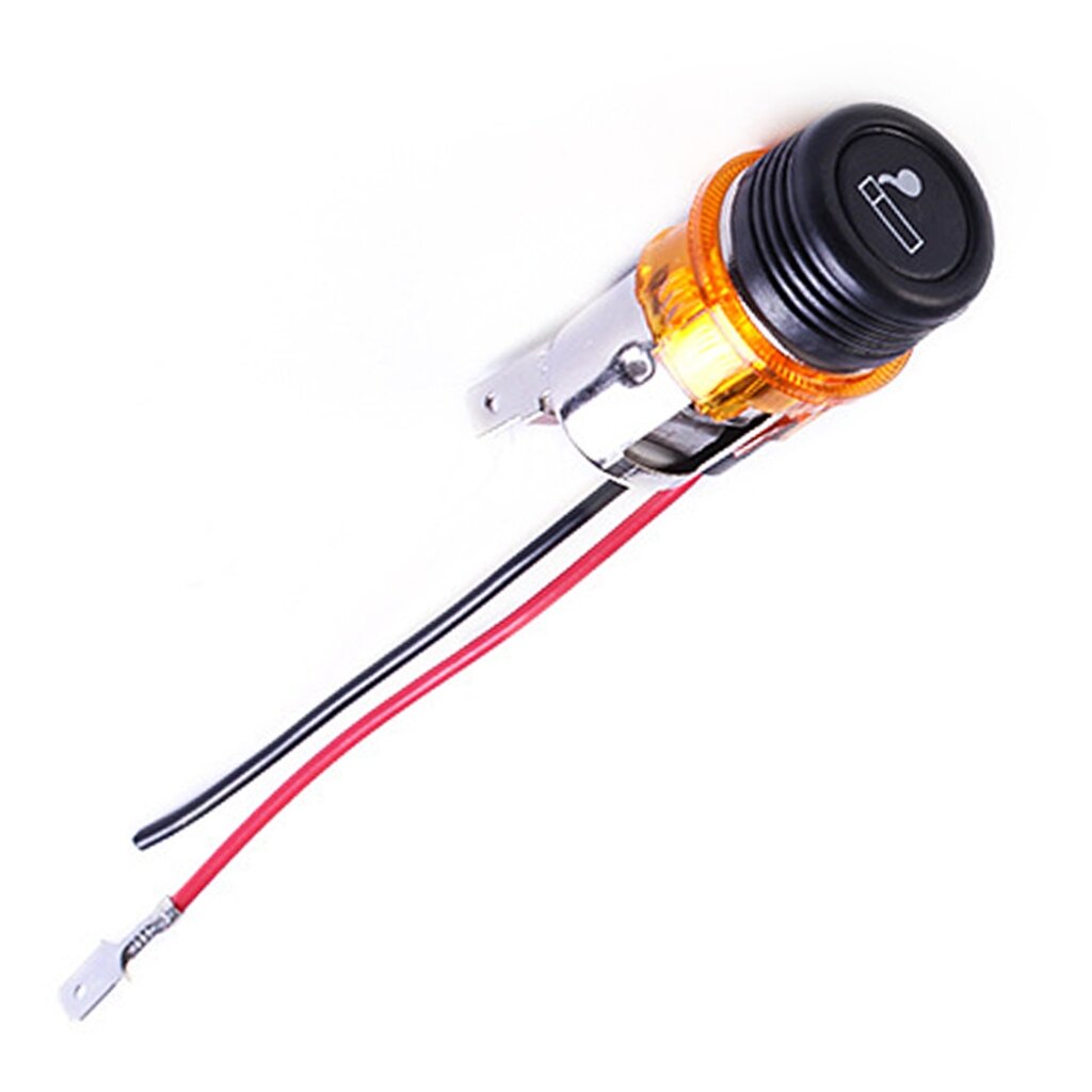 Универсальный Автомобильный Прикуриватель 12V со Светодиодной Подсветкой и Двойным USB-Портом Для Зарядки Источника Питания Автомобильной Электроники