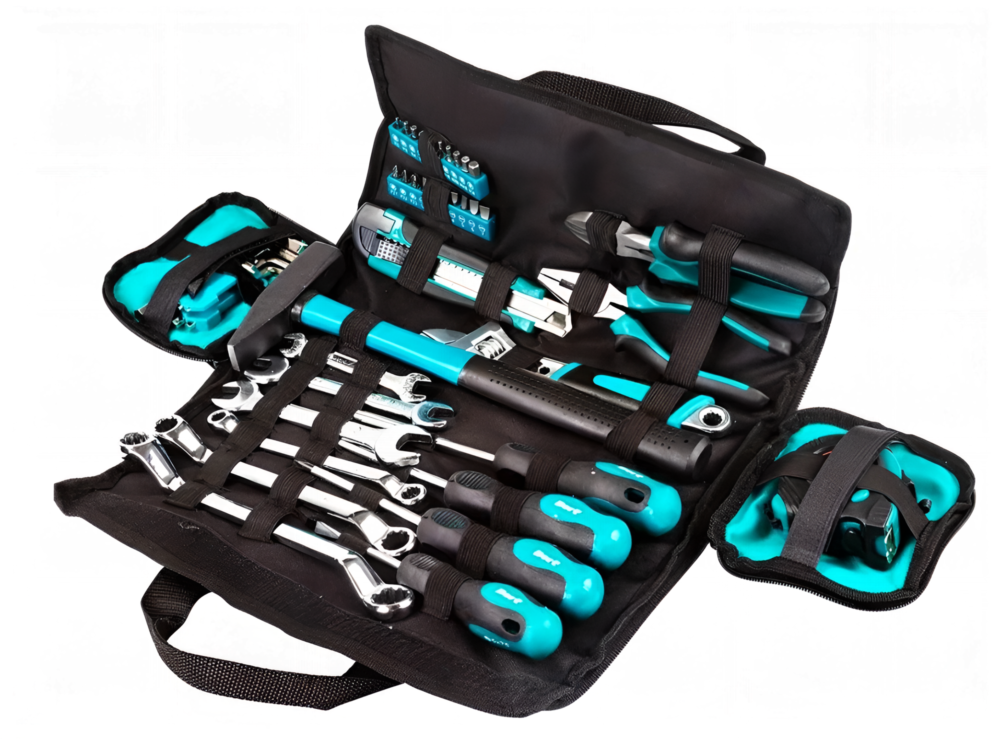 Набор ручного инструмента Bort BTK-45, 45 предметов, чехол, черный