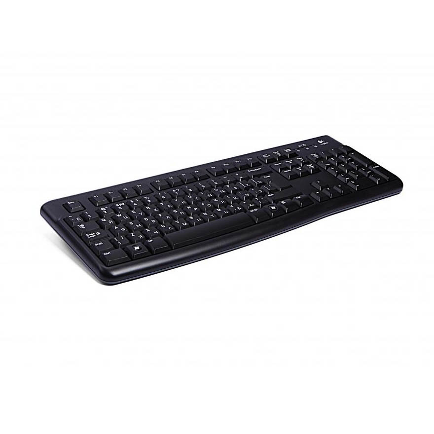 Клавиатура Logitech K120 920-002506, мембранная, подключение USB-A, кириллица, влагозащита