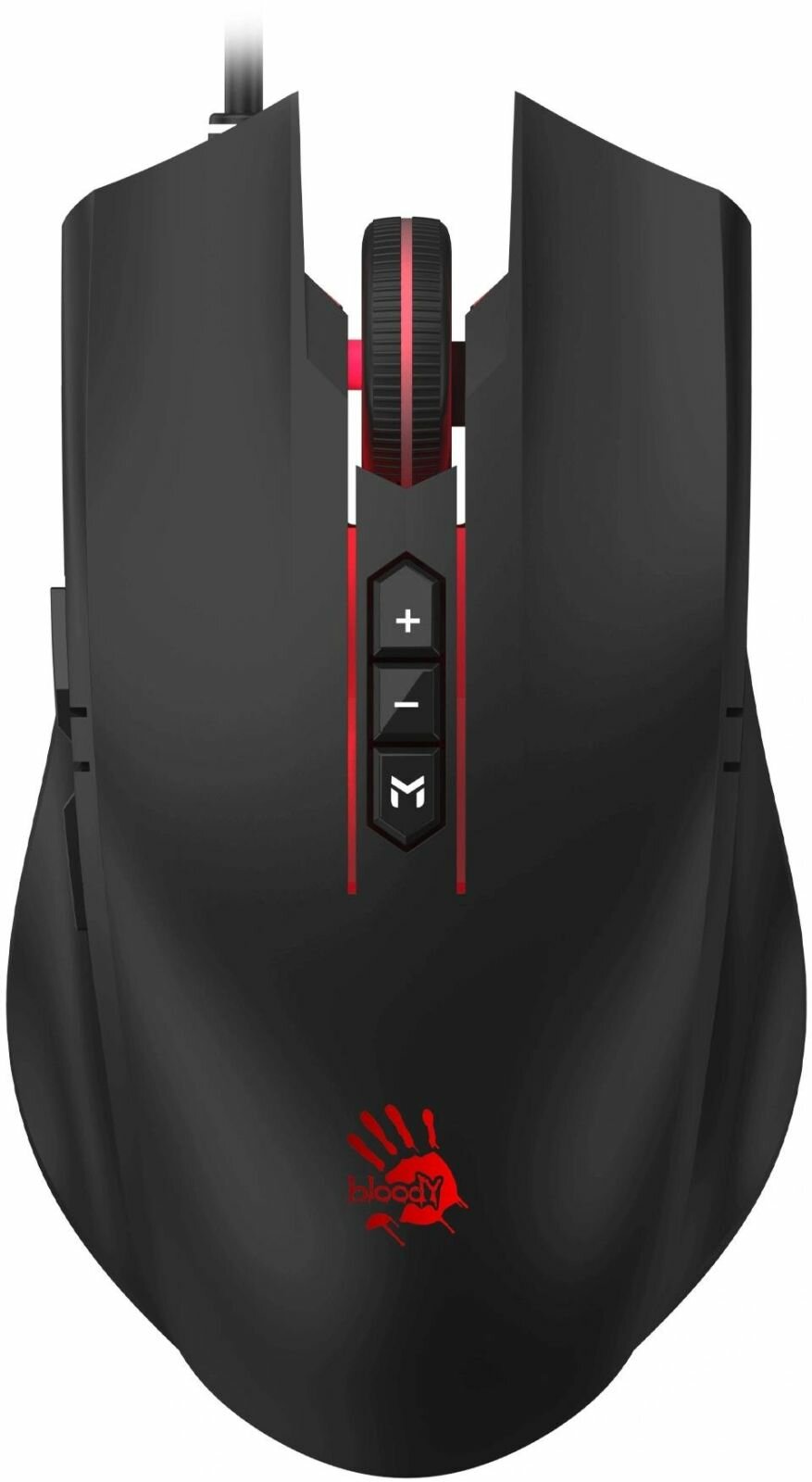 Компьютерная мышь A4Tech Bloody черная, оптическая 6000dpi USB 8but (ES7 STONE BLACK)
