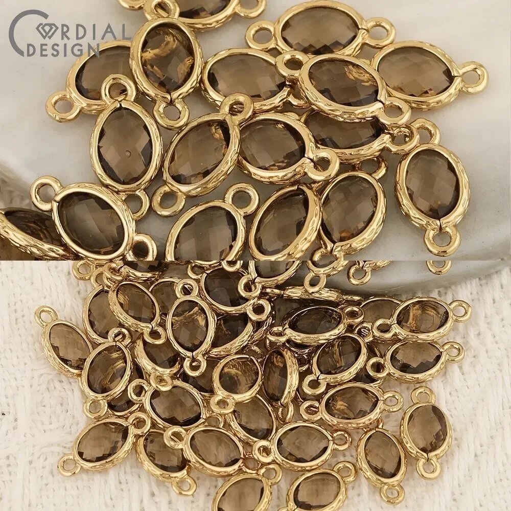 Cordial Design Медные подвески 8*16 мм 100 шт. Бежевый, Brown