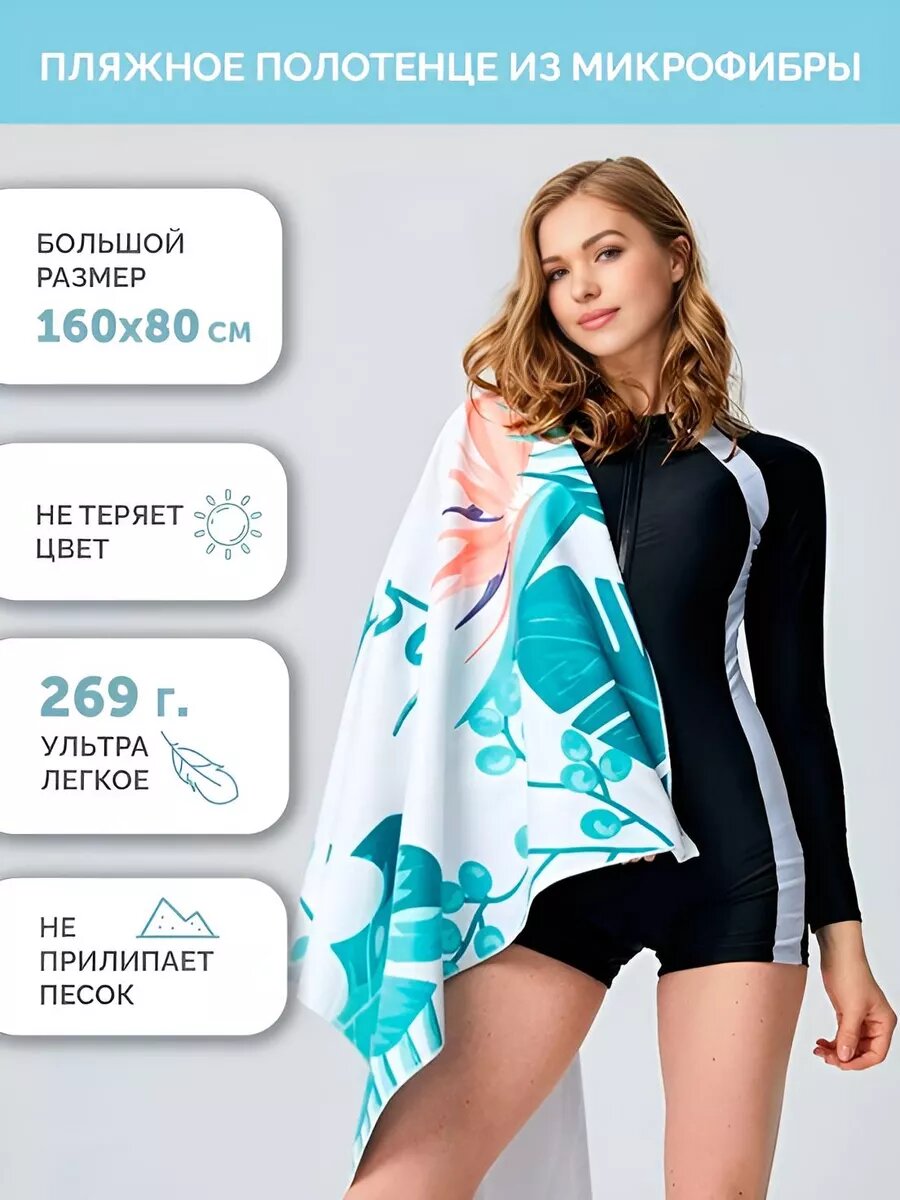 Пляжное полотенце из микрофибры