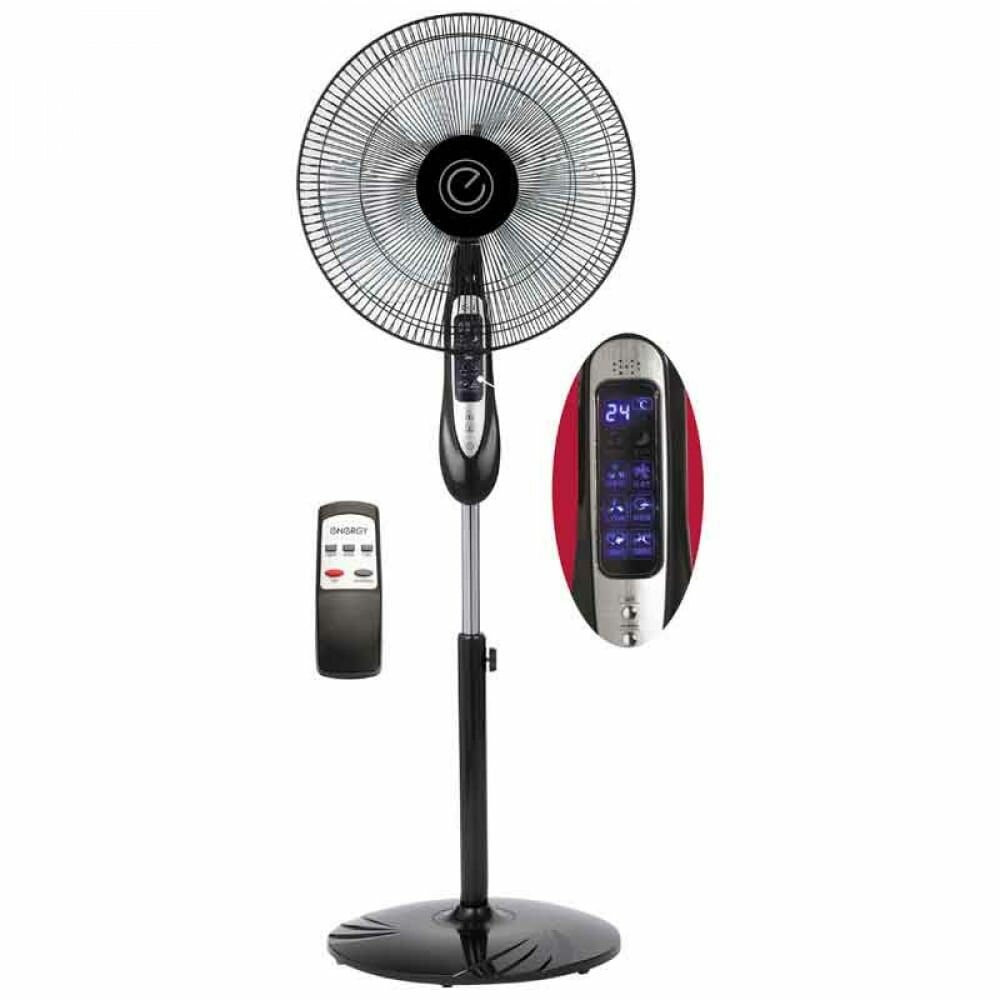 ENERGY Вентилятор ELEGANCE EN-1617 с пультом 16 черный 1шт/коробка 003717