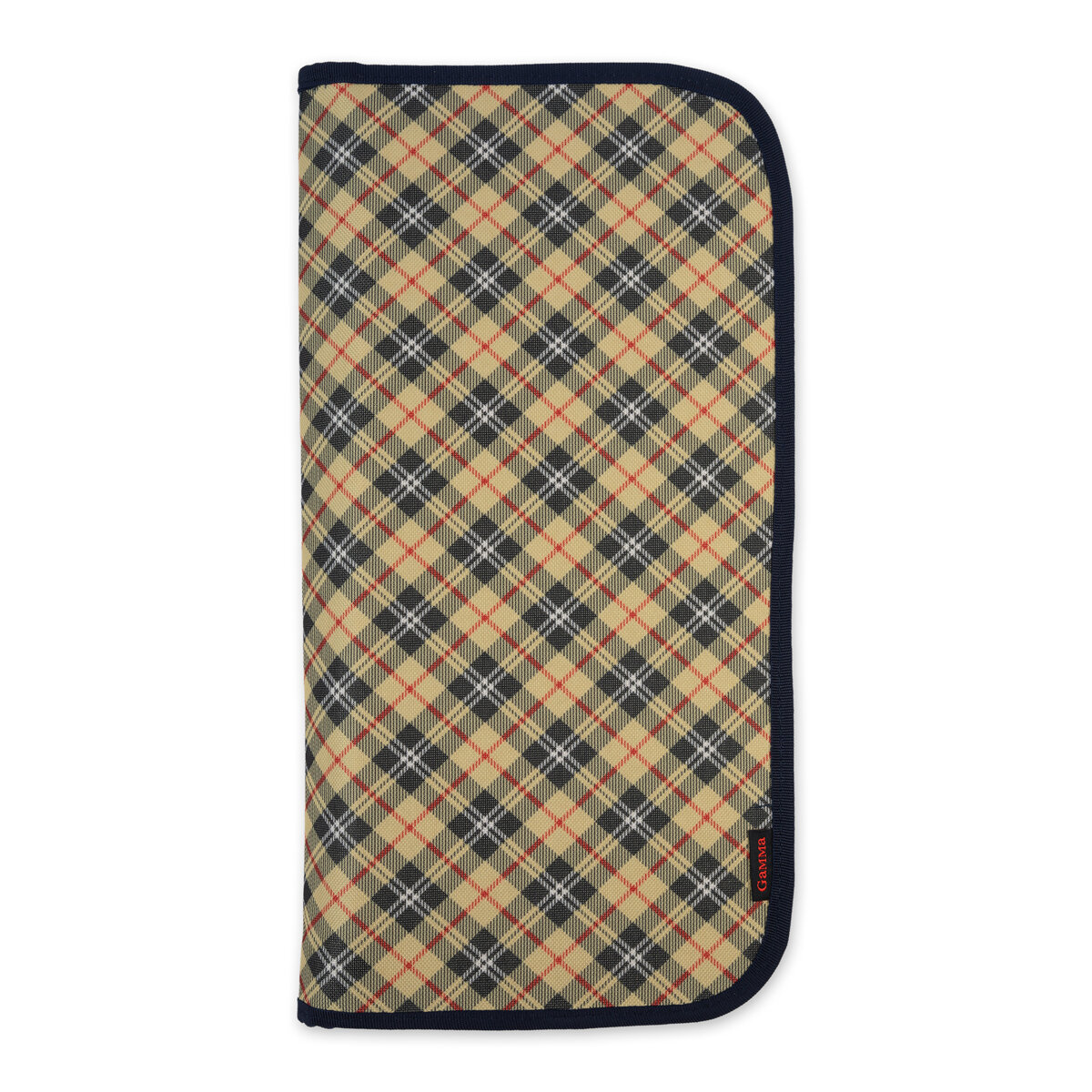 Gamma" OGN-01 Органайзер для спиц и крючков ткань нейлон 43 см №03 "клетка бежевая