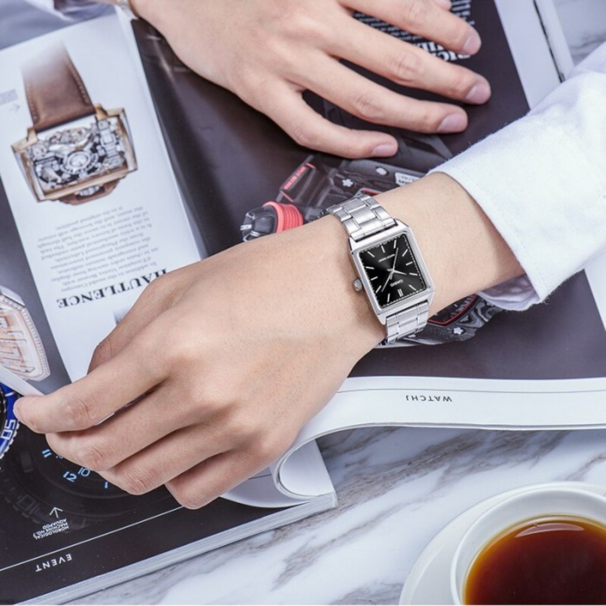 Наручные часы CASIO Collection, черный/серебристый — фото 1