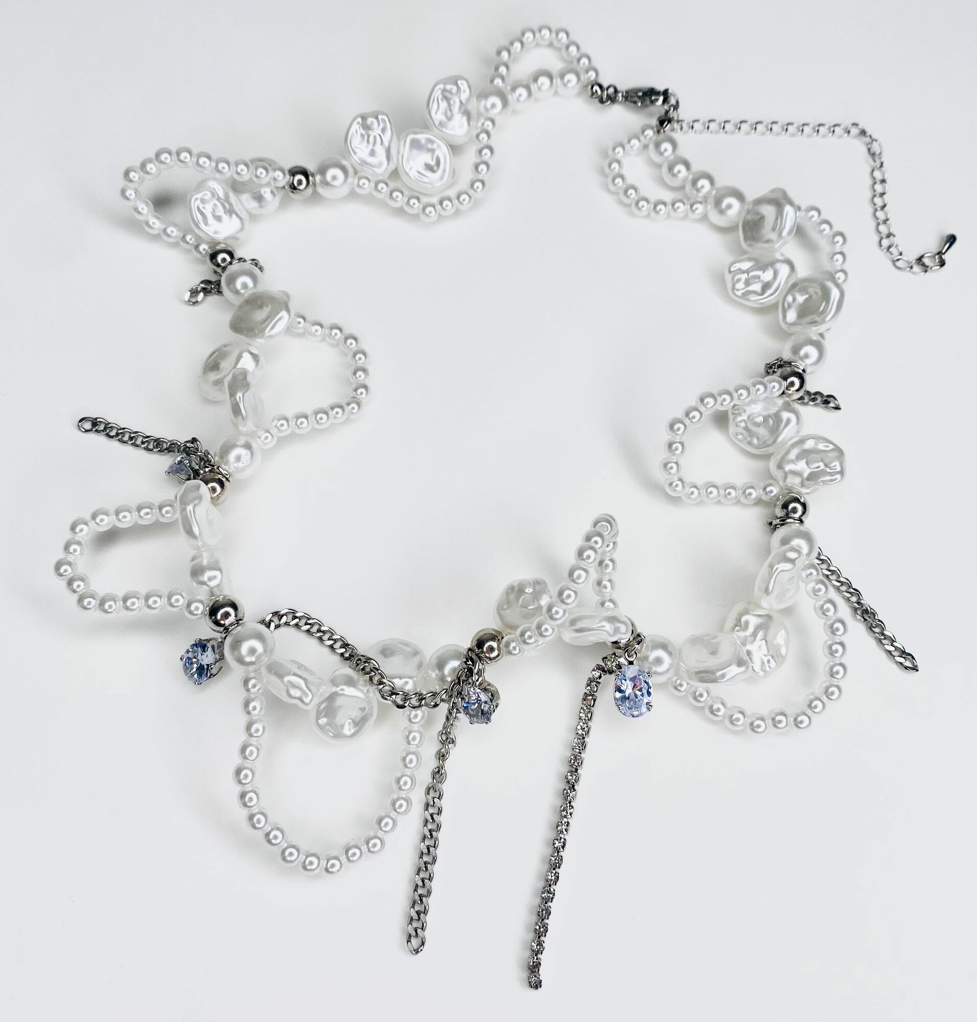 Колье, жемчуг имитация