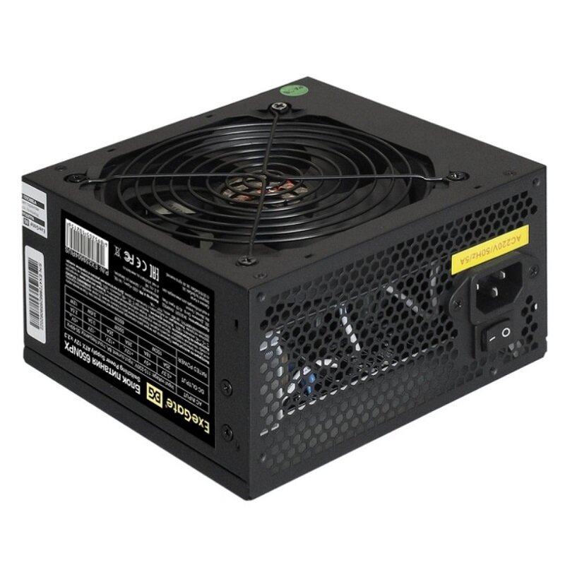 Блок питания ExeGate EX259604RUS-PC 650W, ATX, 80PLUS Bronze, черный