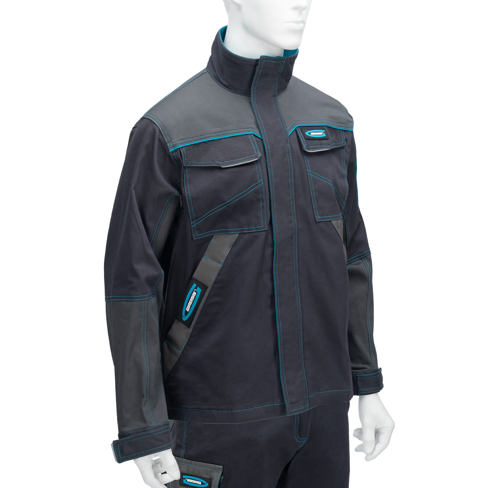 Куртка профессиональная рабочая, 97% хлопок 3% спандекс, M Gross 90432