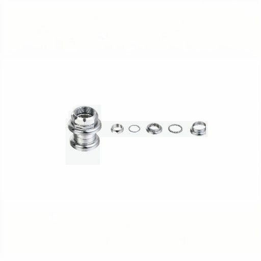 Рулевая колонка SF-HP12, 1-1/8", резьбовая, EC 34/28,6-26T EC 34/30, подшипники 5/32"x22- 2шт, высота 37мм, хром