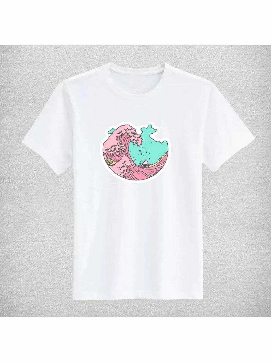 Футболка волна