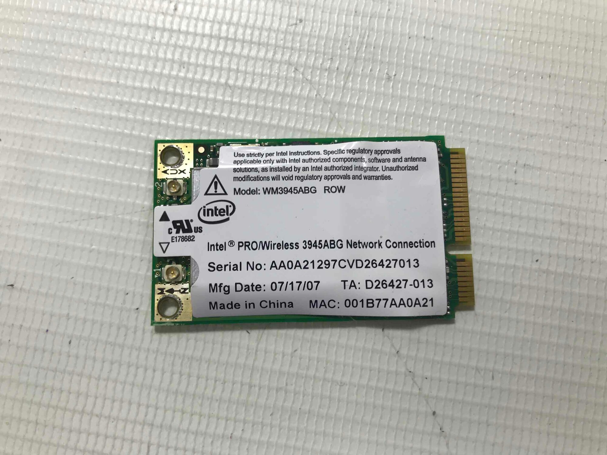 Wi-Fi адаптер для Lenovo F31A