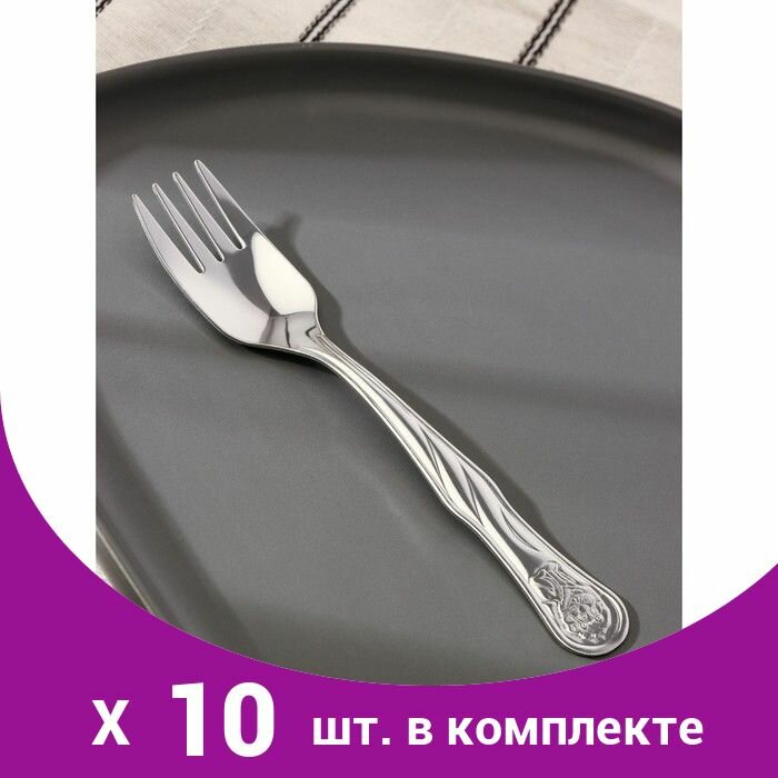 Вилка столовая детская Лёвушка , 16 см, толщина 1,2 мм (10 шт)