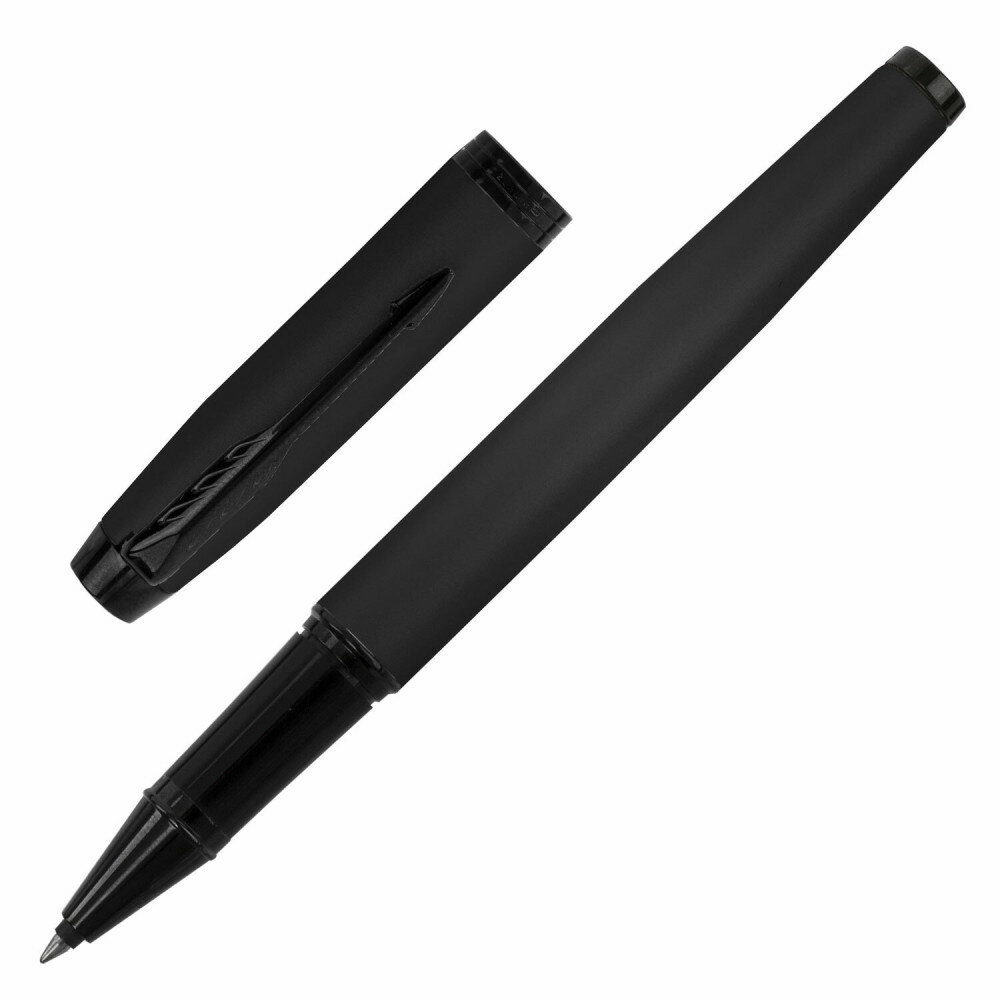 Ручка-роллер PARKER "IM Achromatic Black BT", корпус черный матовый, нержавеющая сталь, черная, 2127743, 1 шт