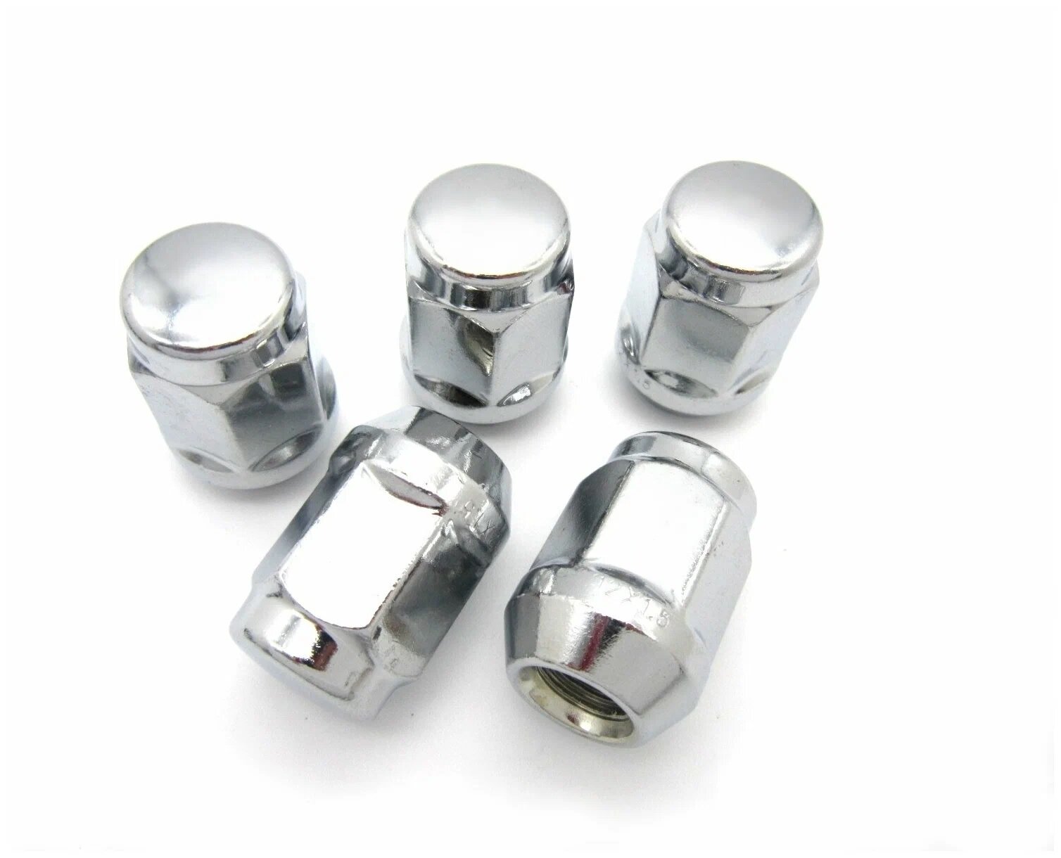 Колесные гайки LS M12x1,5, Хромированное покрытие, Ключ 21, 20 шт. в упаковке