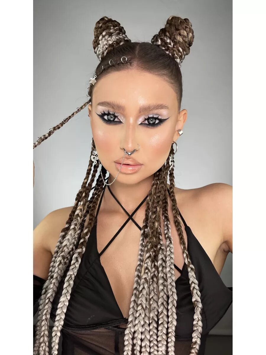 Цветные линзы Dark Night Black 0.0