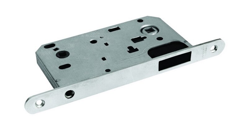 Замок магнитный Morelli, защелка дверная межкомнатная, фиксатор для двери ММ-2090, белый никель