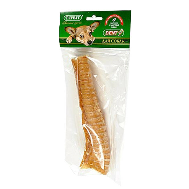 TitBit Трахея говяжья 61г лакомство для собак с текстурой для ежедневного рациона