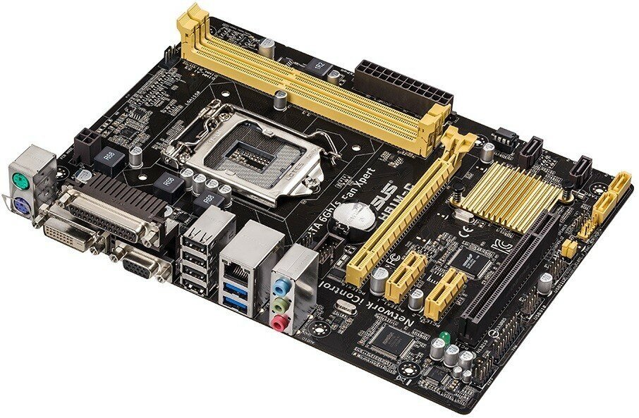 Материнская плата Asus H81M-C (Socket1150, H81, mATX,2DDR3, PCI-E, PCI, SVGA, GL, LPT, PC1600)+ процессор Celeron G1820