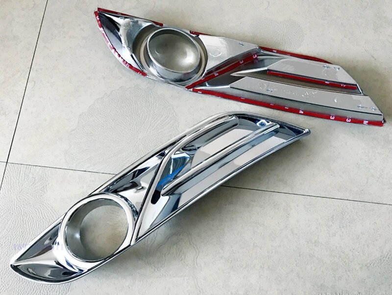 ABS Хромированная противотуманная светильник РА/противотуманная фара для Nissan Sentra Pulsar Sylphy 2012 2013 2014 front