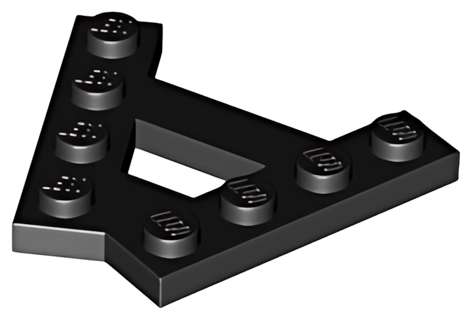 Деталь LEGO Wedge, Plate A-Shape with 2 Rows of 4 Studs 15706 Black U