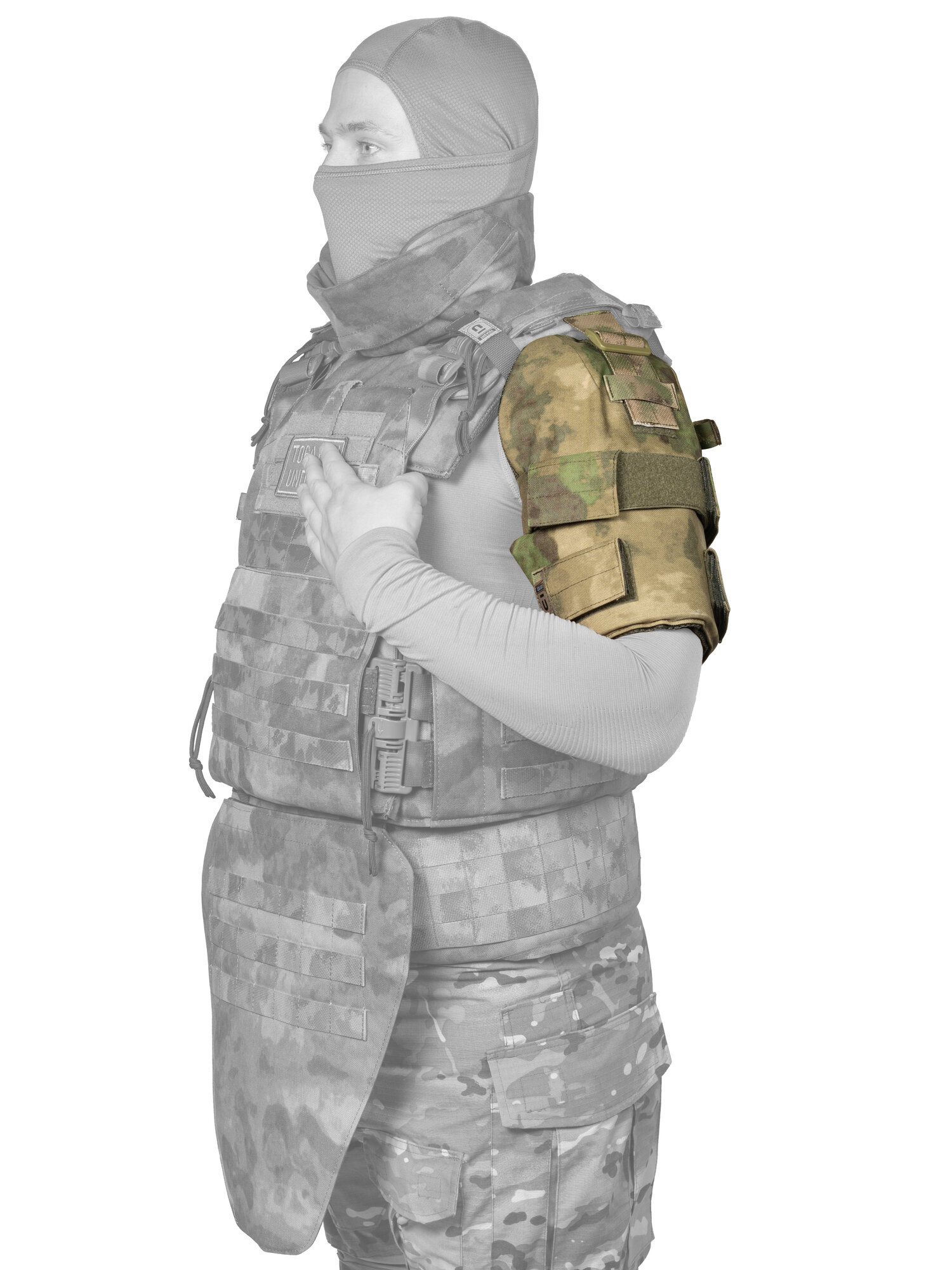 Защита плеч TOGA Unit "Сфера", баллистическая защита Бр2, цвет мох, размер 42-58