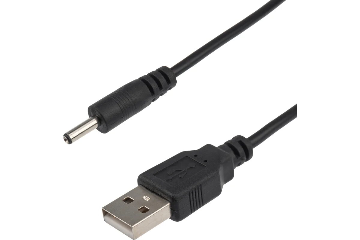REXANT USB-DC кабель питания 3,4×1,4 мм, длина 1,5 м, 18-0235, для USB-устройств