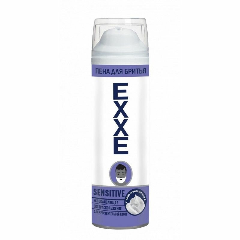 Пена для бритья EXXE Sensitive, для чувствительной кожи, 200 мл