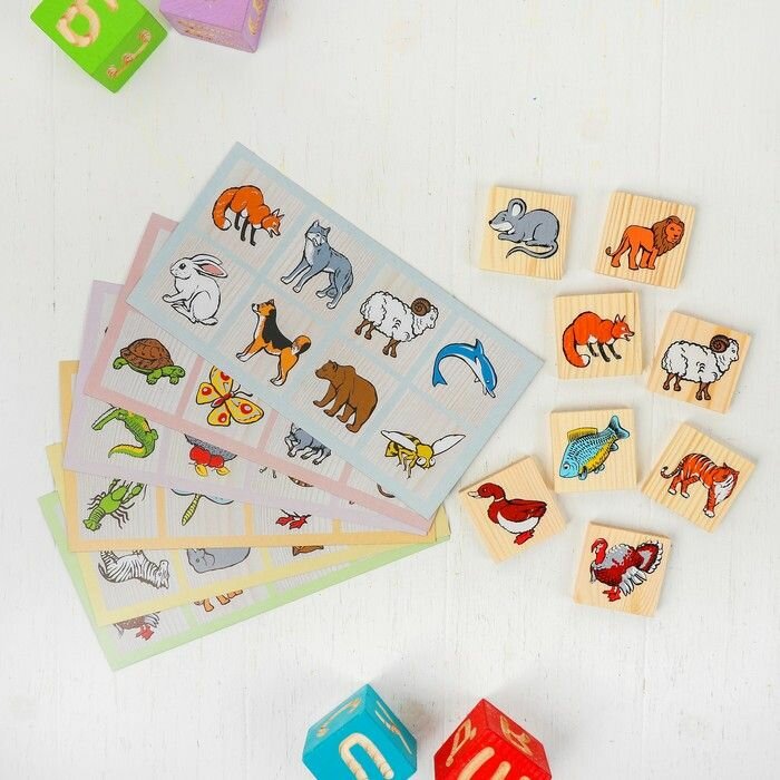 Лото Животный мир 6 карточек