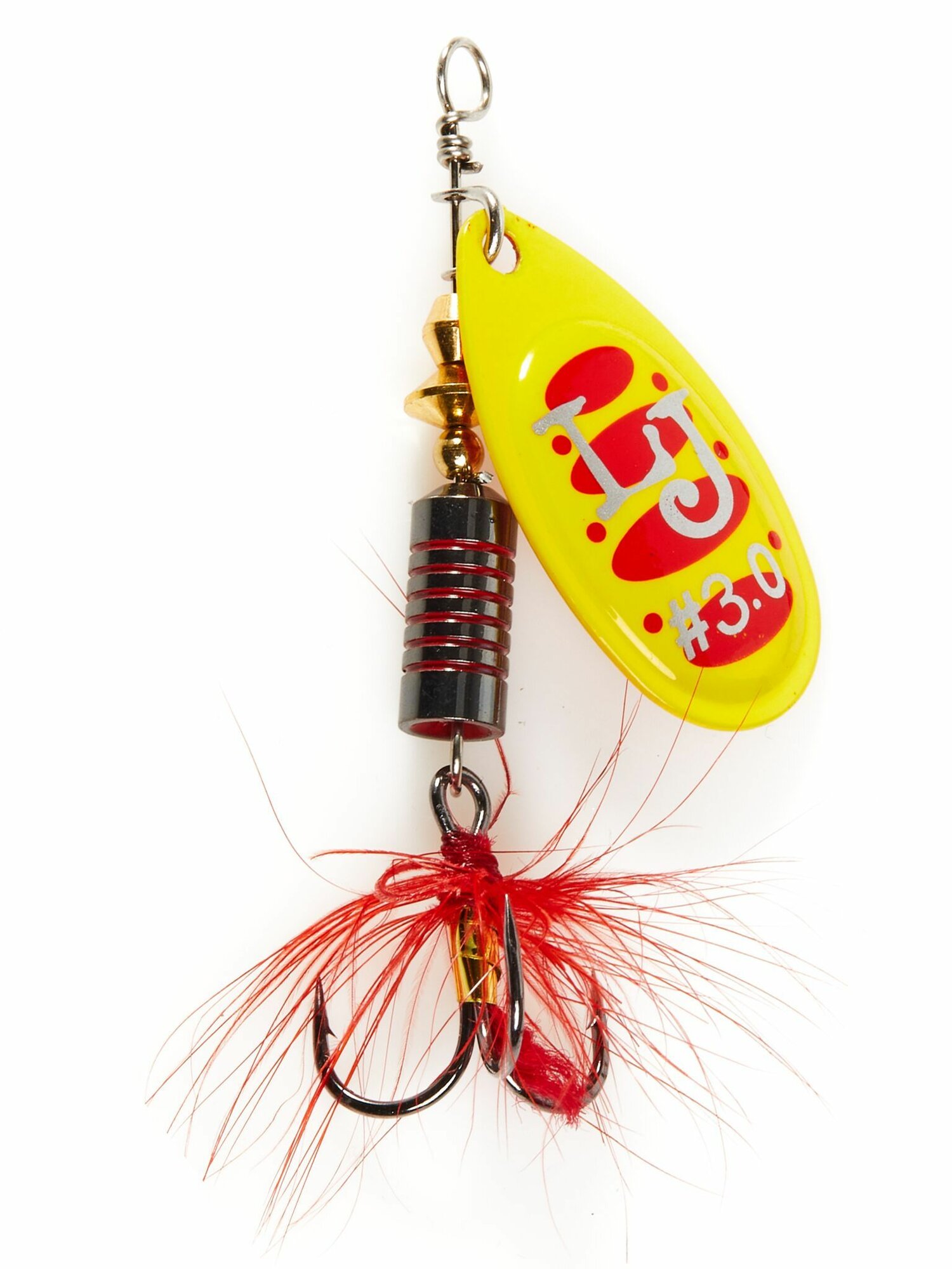 Блесна вращающаяся LUCKY JOHN BONNIE BLADE 3, расцветка 010, вес 6,4 г, размер #3 / Блесна для рыбалки на щуку, окуня