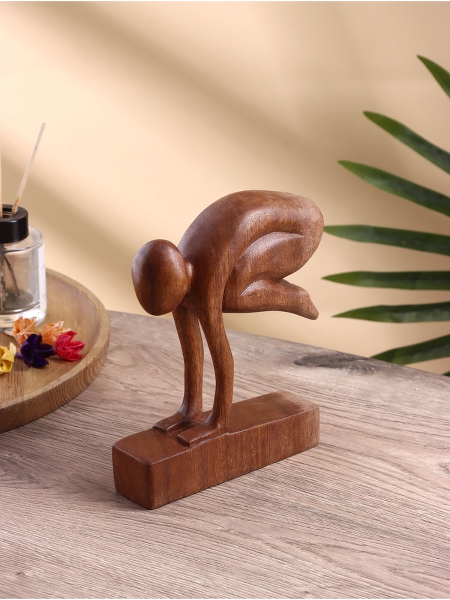 Статуэтка Сима-ленд "Прыжок", деревянная, коричневая, 14 x 4 x 20 см